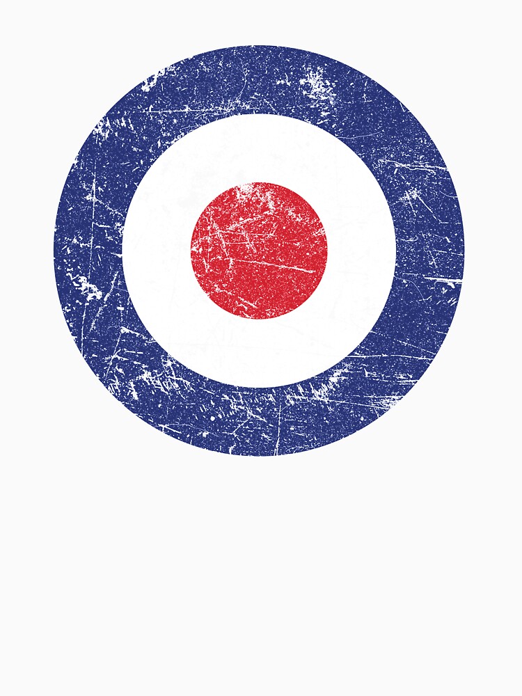 "RAF Roundel Air Force Target British Bullseye Distressed" T-shirt for ...