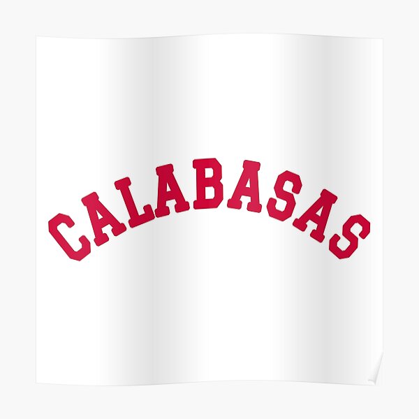 Póster «Letras Calabasas College» de lukassfr | Redbubble