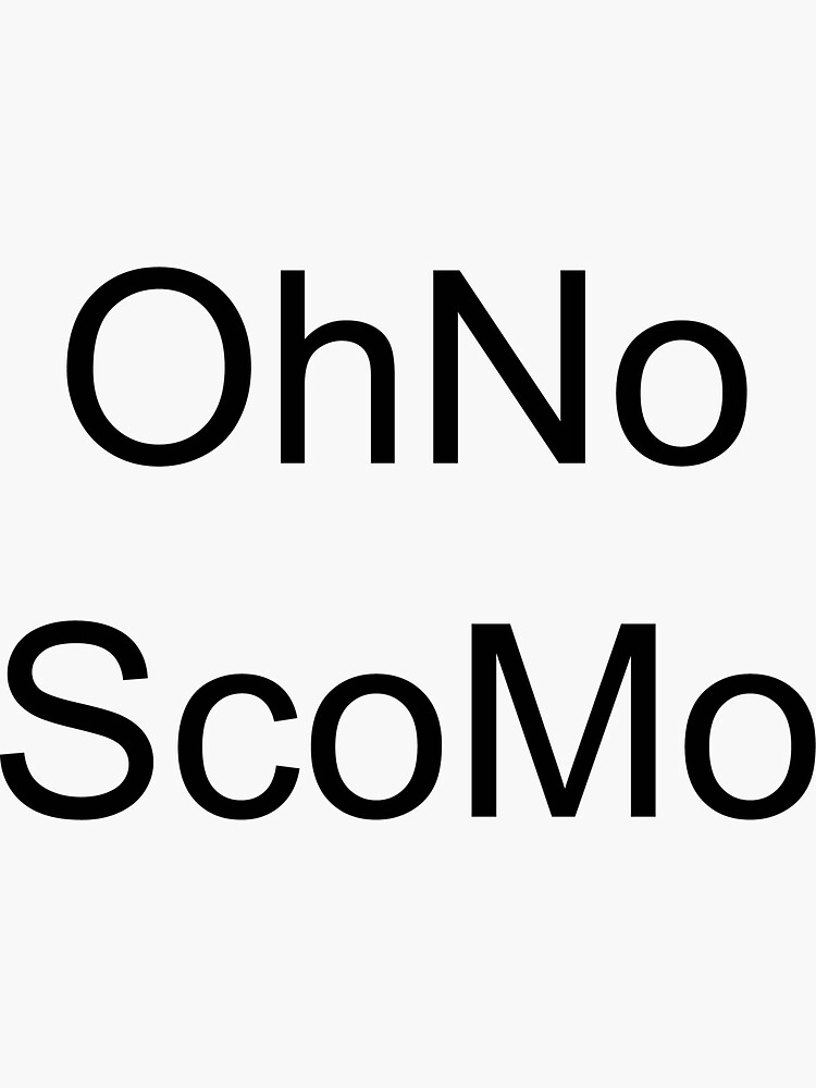 "OhNo ScoMo - Oh man how did this happen?" Sticker for Sale by ...