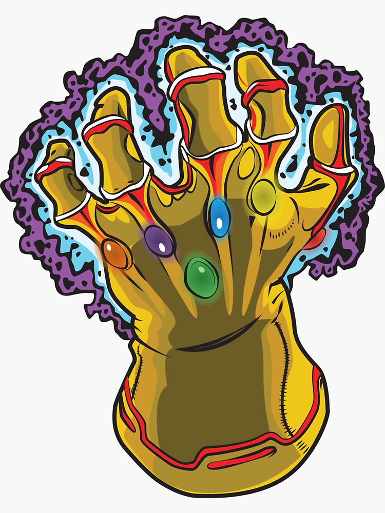 "Infinity Gauntlet" Sticker for Sale by Jkotlan | Redbubble