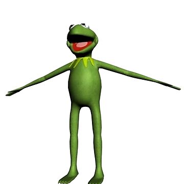 "kermit the frog T posing" Sticker for Sale by vapegod100 | Redbubble