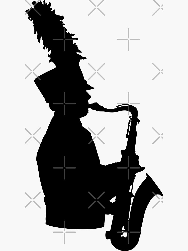 "Marching Band Tenor Saxophone" Sticker by Vistascribe | Redbubble