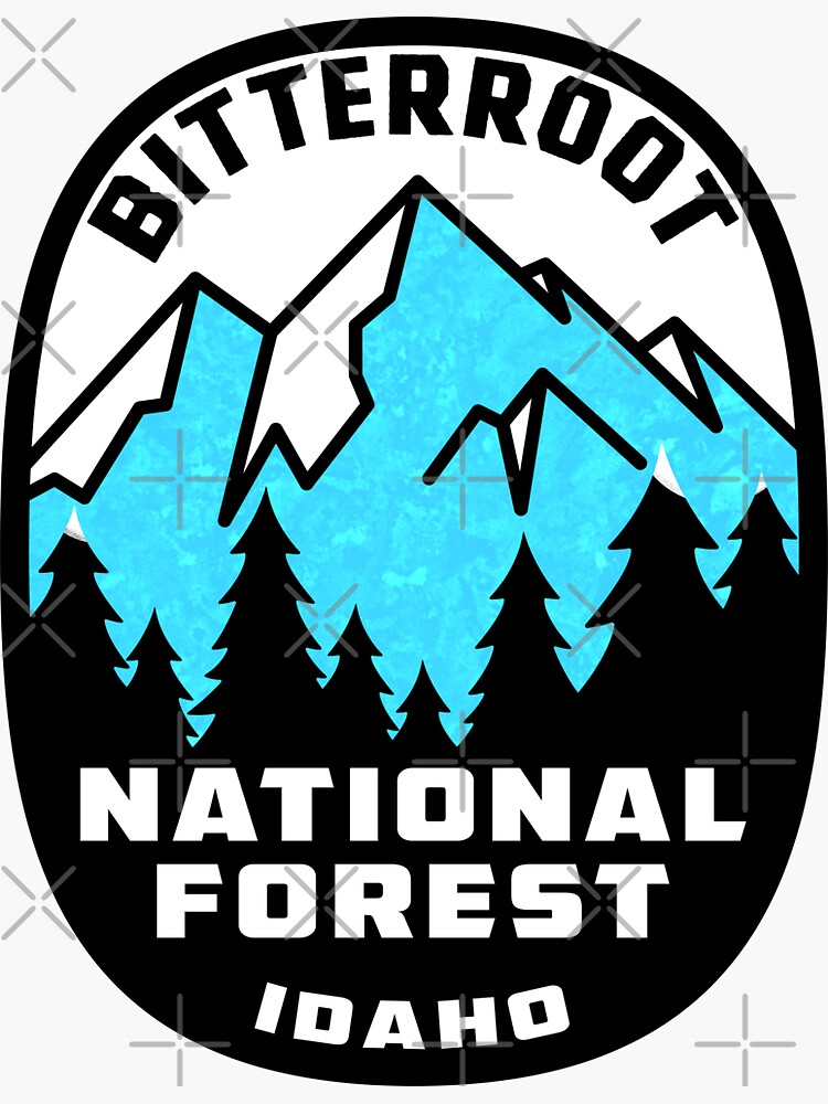 "Bitterroot National Forest Idaho" Sticker by TravelTime | Redbubble