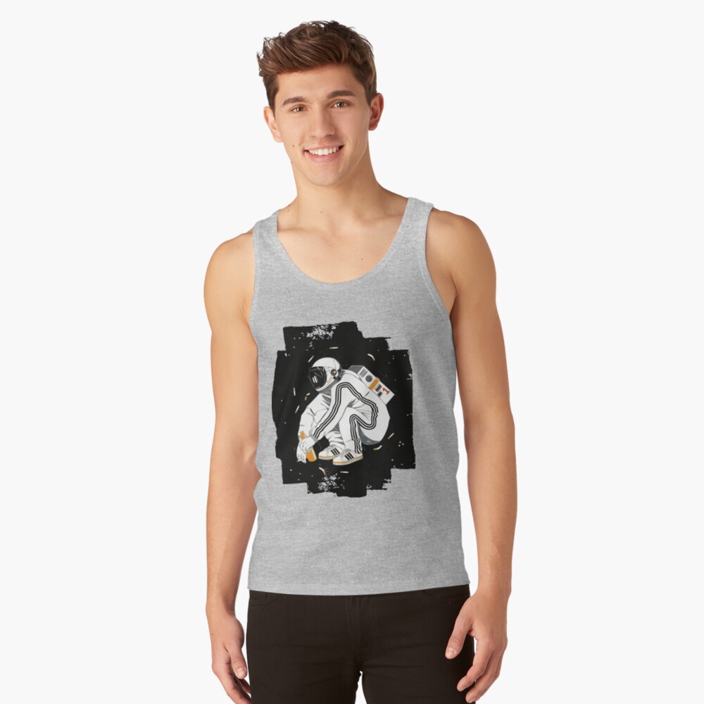 "Squatting Gopnik Slav with tracksuit in space" Sticker for Sale by ...