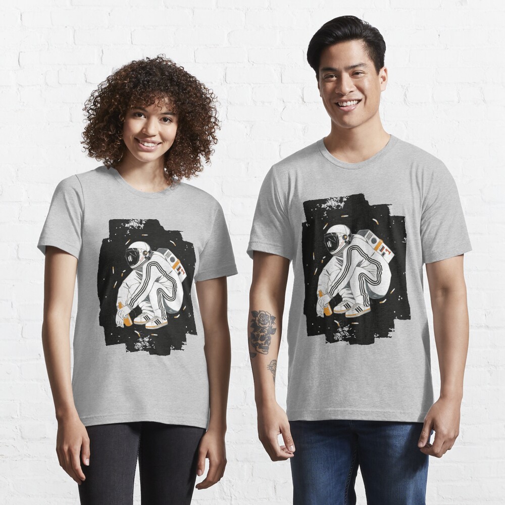 "Squatting Gopnik Slav with tracksuit in space" T-shirt for Sale by ...