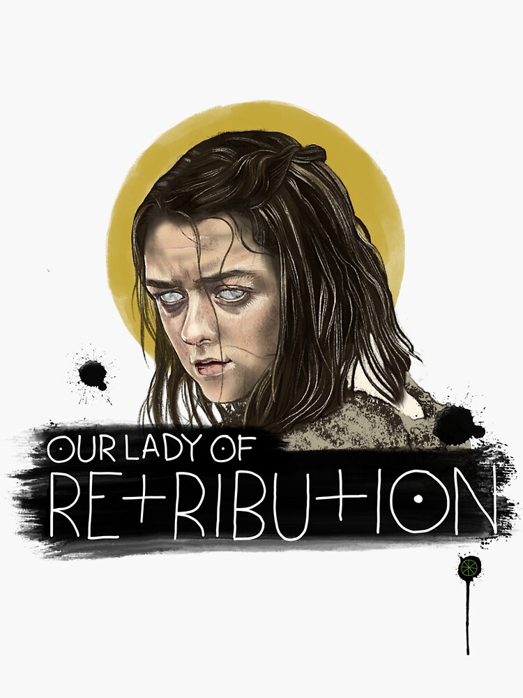 "Our Lady of Retribution" Sticker for Sale by tequilabb | Redbubble