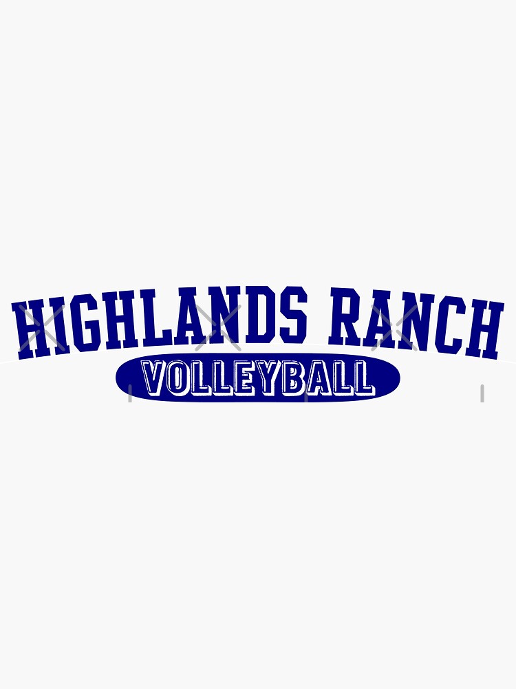 "Highlands Ranch High School Volleyball Retro Logo" Sticker by juliepmb ...