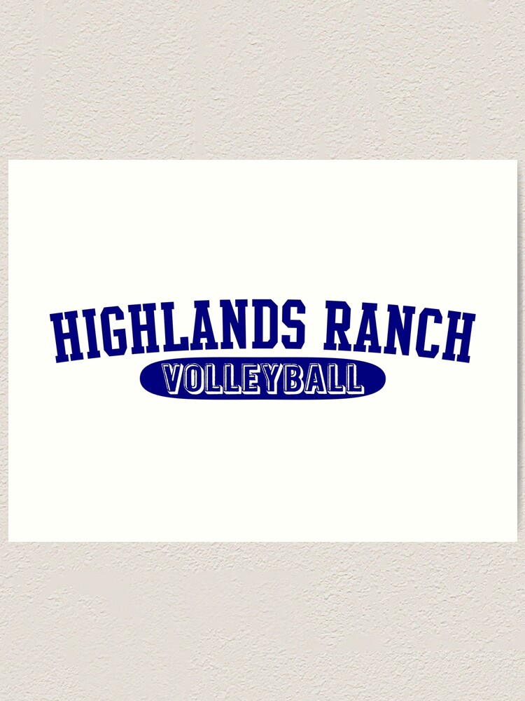 "Highlands Ranch High School Volleyball Retro Logo" Art Print by ...