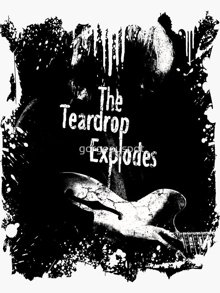 "Teardrop Explodes" Sticker by gorgeouspot | Redbubble