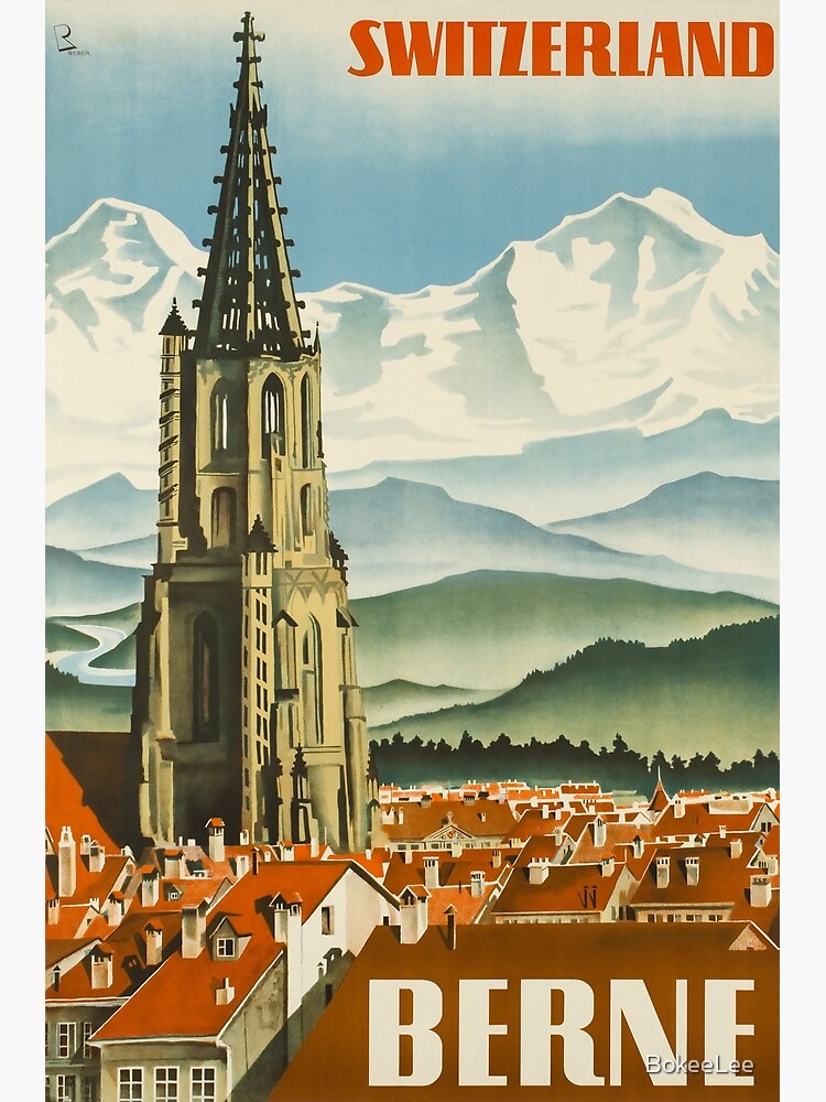 Berne,Switzerland,Travel Poster Premium Matte Vertical Poster sold by ...