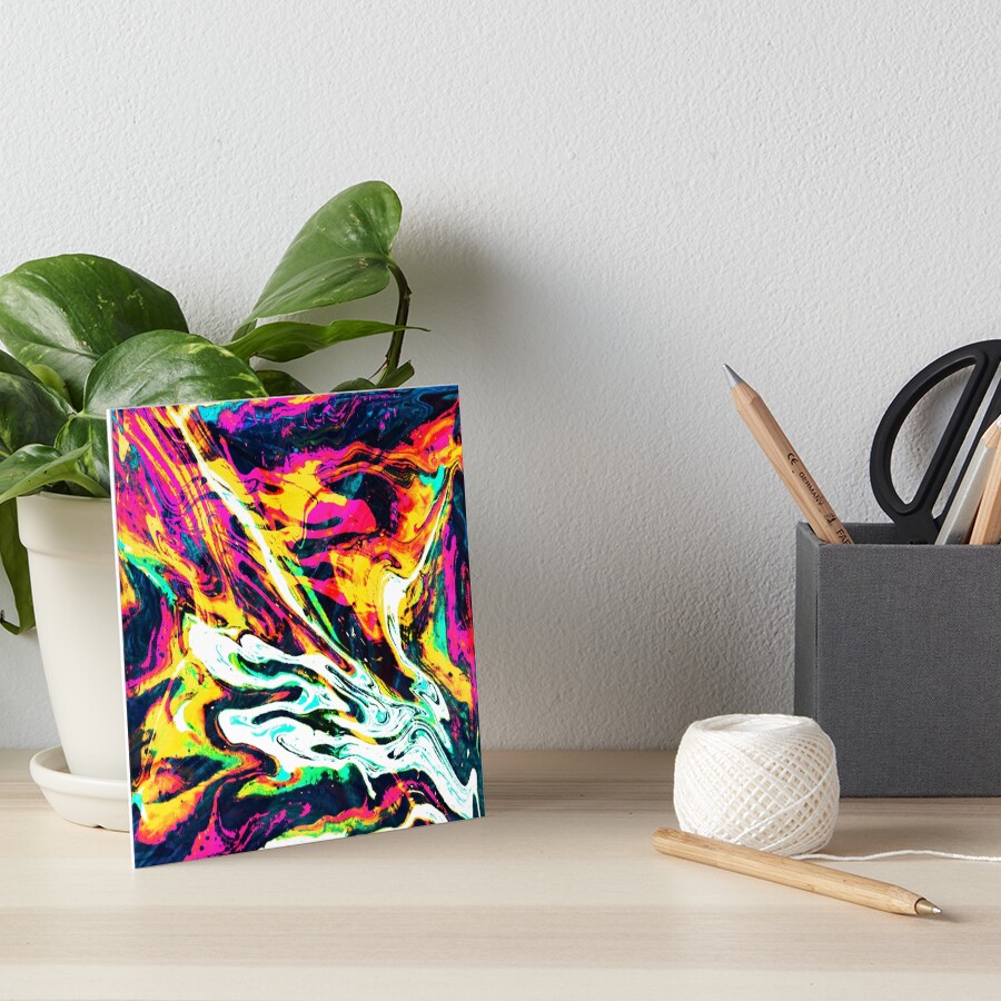 "Fluid Abstract 34; Panic" Art Board Print by juggleelephants | Redbubble