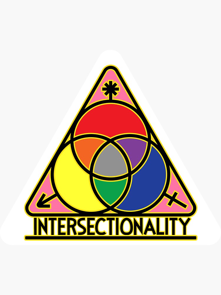 "intersectionality" Sticker for Sale by nana7pina | Redbubble