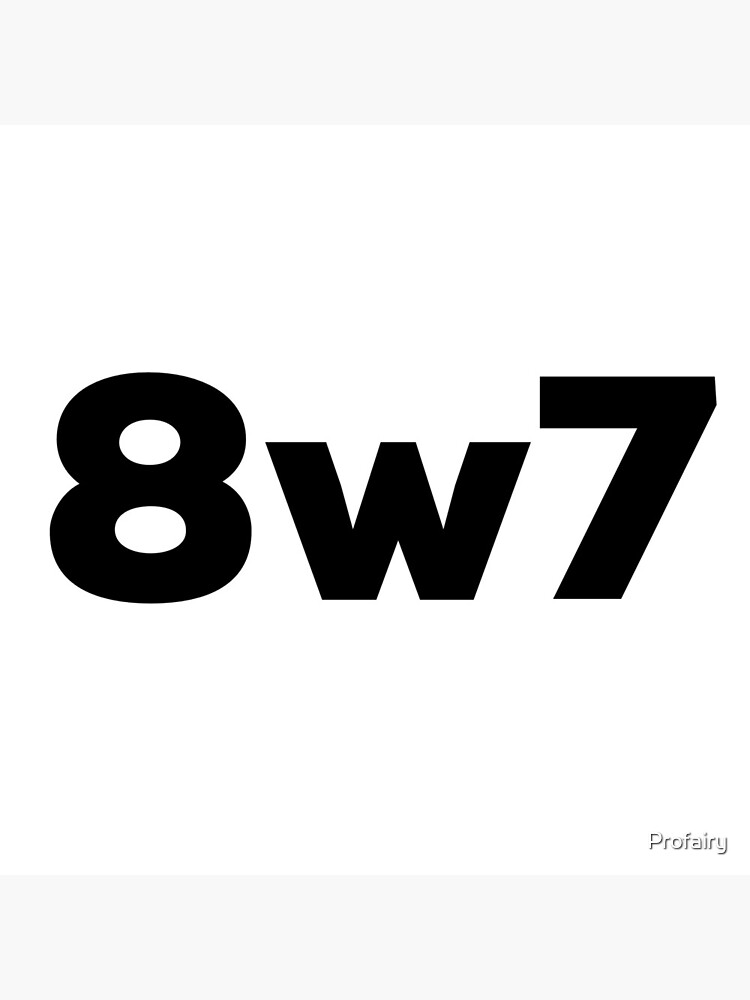 "8w7 Enneagram Type" Art Print for Sale by Profairy | Redbubble