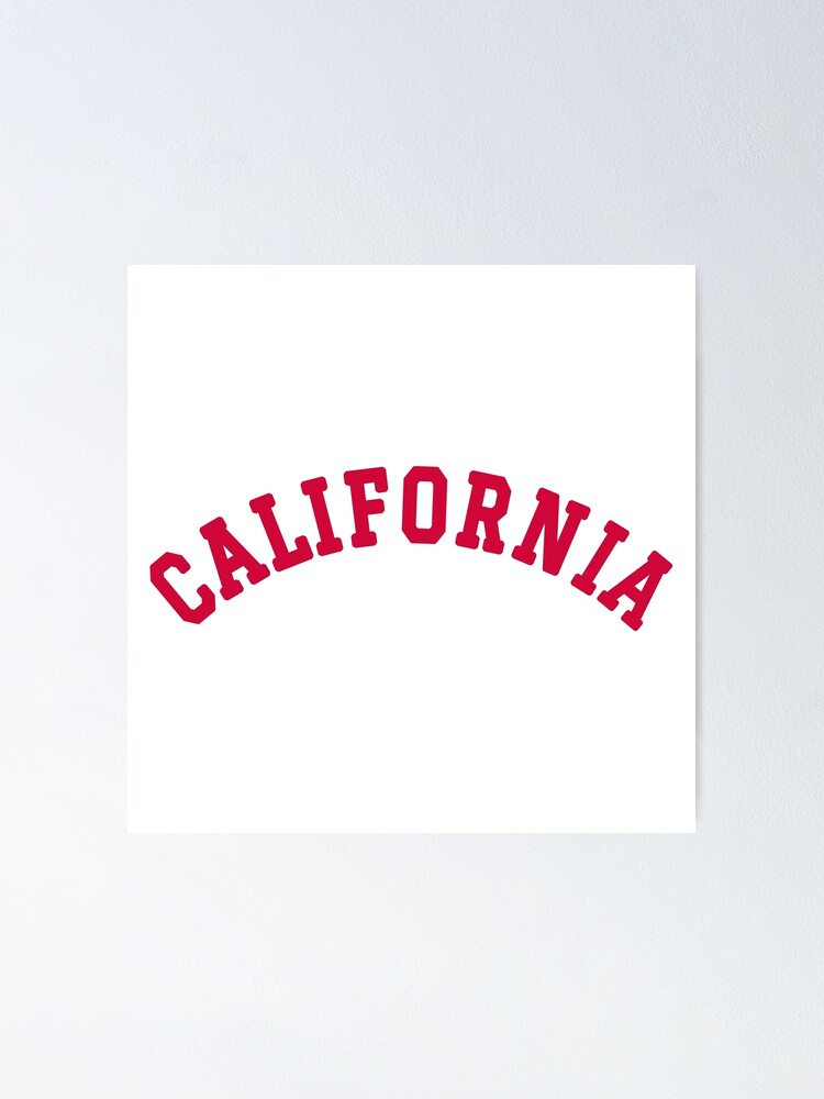 Póster «Letras de California College» de lukassfr | Redbubble
