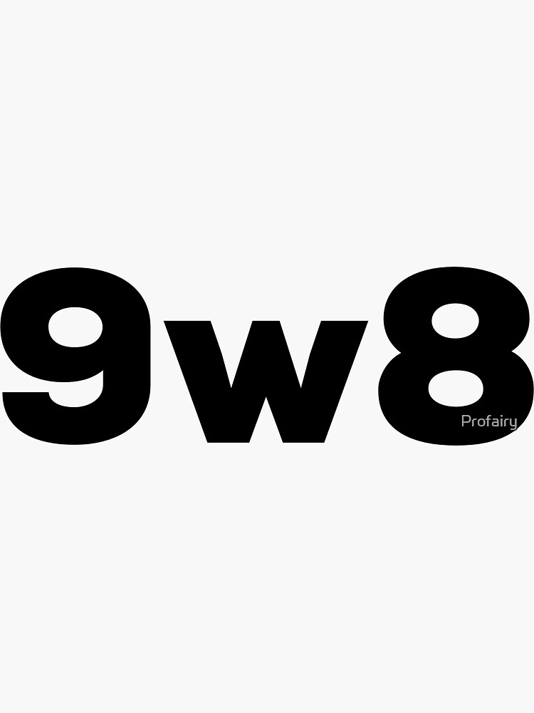 "9w8 Enneagram Type" Sticker for Sale by Profairy | Redbubble