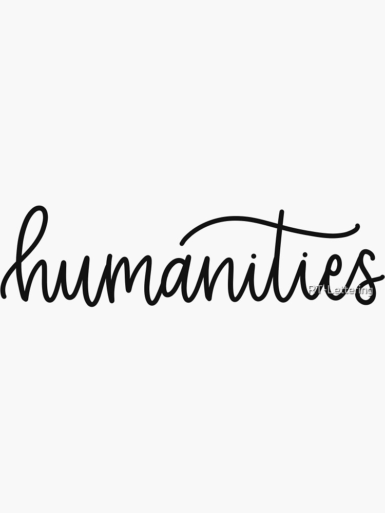 "Humanities - Folder/Binder Sticker " Sticker for Sale by RT-Lettering ...