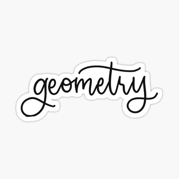 "Geometry - Folder/Binder Sticker " Sticker for Sale by RT-Lettering ...