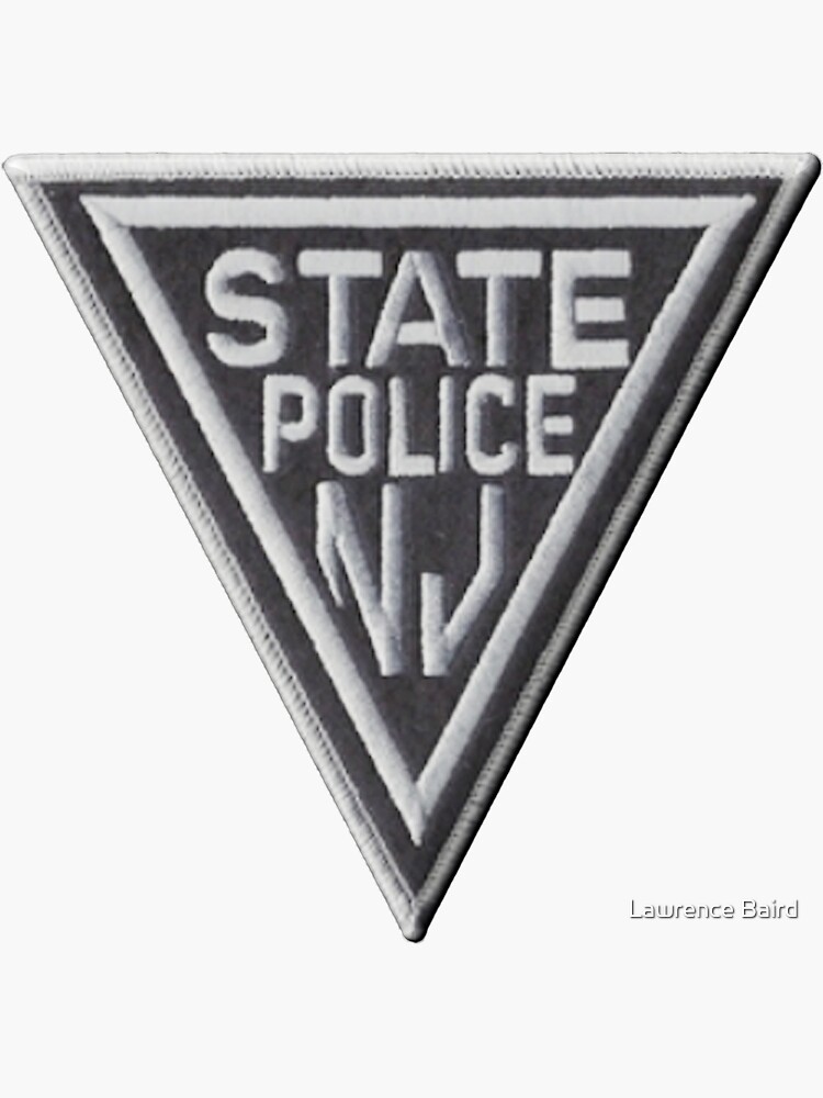 "New Jersey State Police" Sticker for Sale by lawrencebaird | Redbubble
