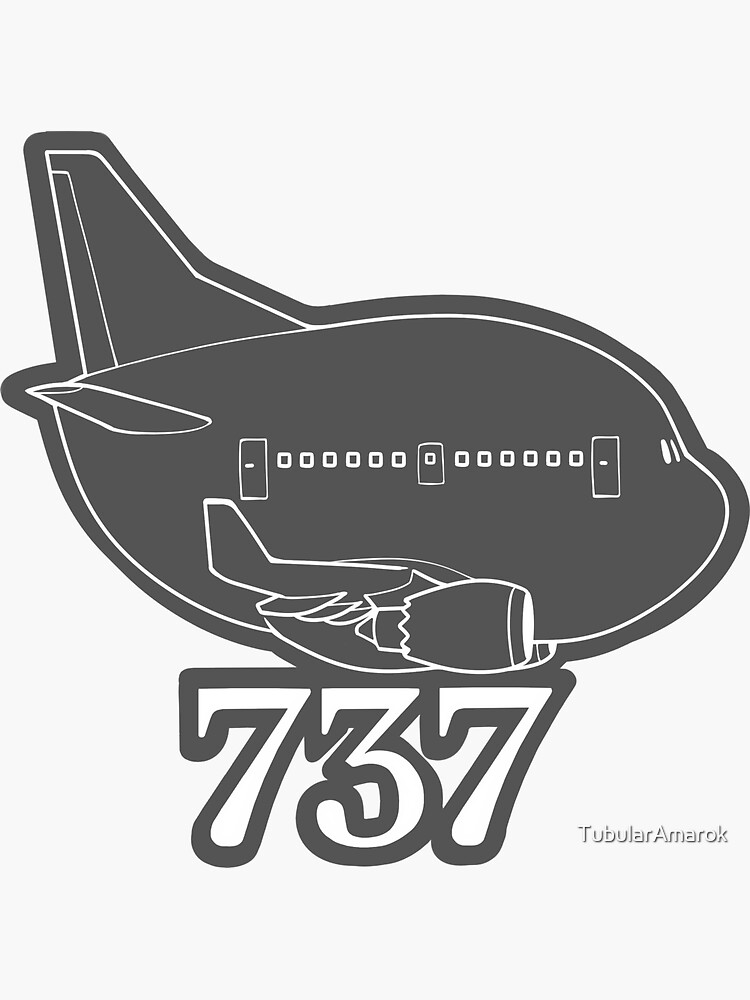 "737" Sticker for Sale by TubularAmarok | Redbubble