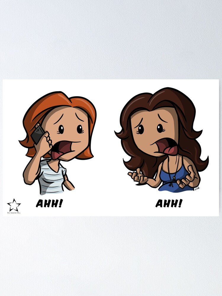 "AHH AHH" Poster by Iddstar | Redbubble