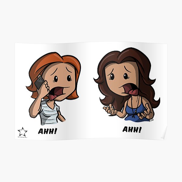 "AHH AHH" Poster by Iddstar | Redbubble