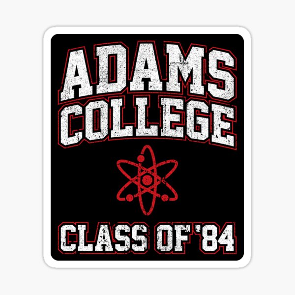 "Adams College Class of '84" Sticker for Sale by huckblade | Redbubble