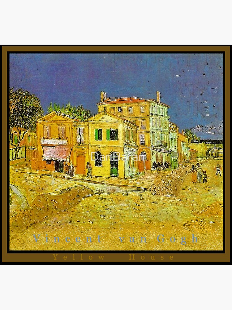 "Painting by Vincent van Gogh, Yellow House" Sticker by DanBaran ...