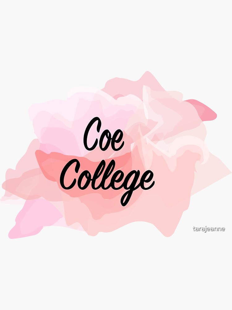 "Coe College" Sticker for Sale by tarajeanne | Redbubble