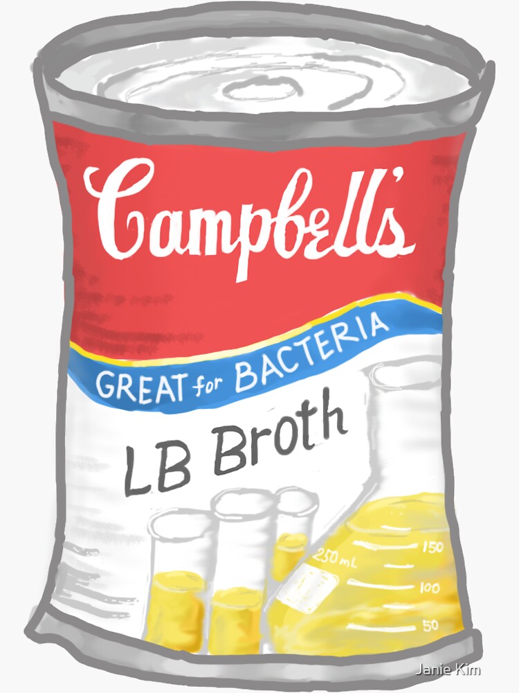 "Campbell's LB Broth Soup Parody" Sticker for Sale by cmjk | Redbubble