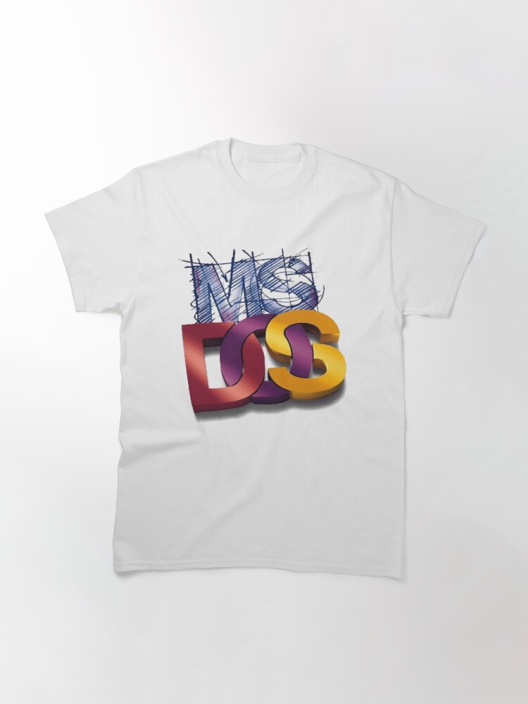"MS-DOS T-Shirt (WHITE ONLY)" T-shirt for Sale by MapleReligion ...