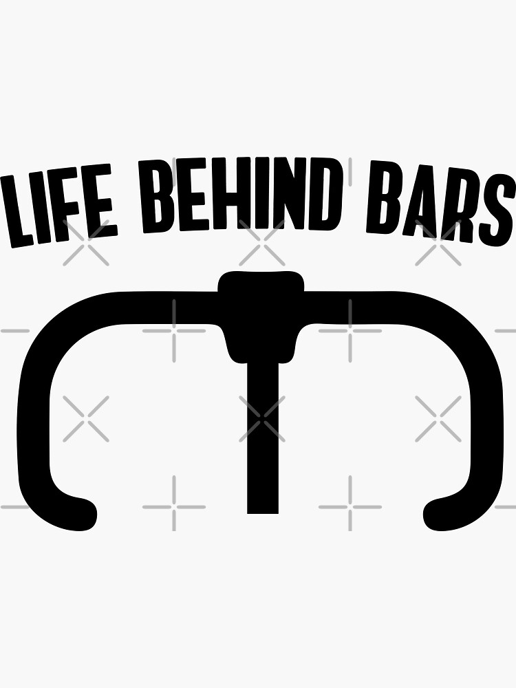 "Life Behind Bars Road Bike" Sticker for Sale by hadicazvysavaca ...