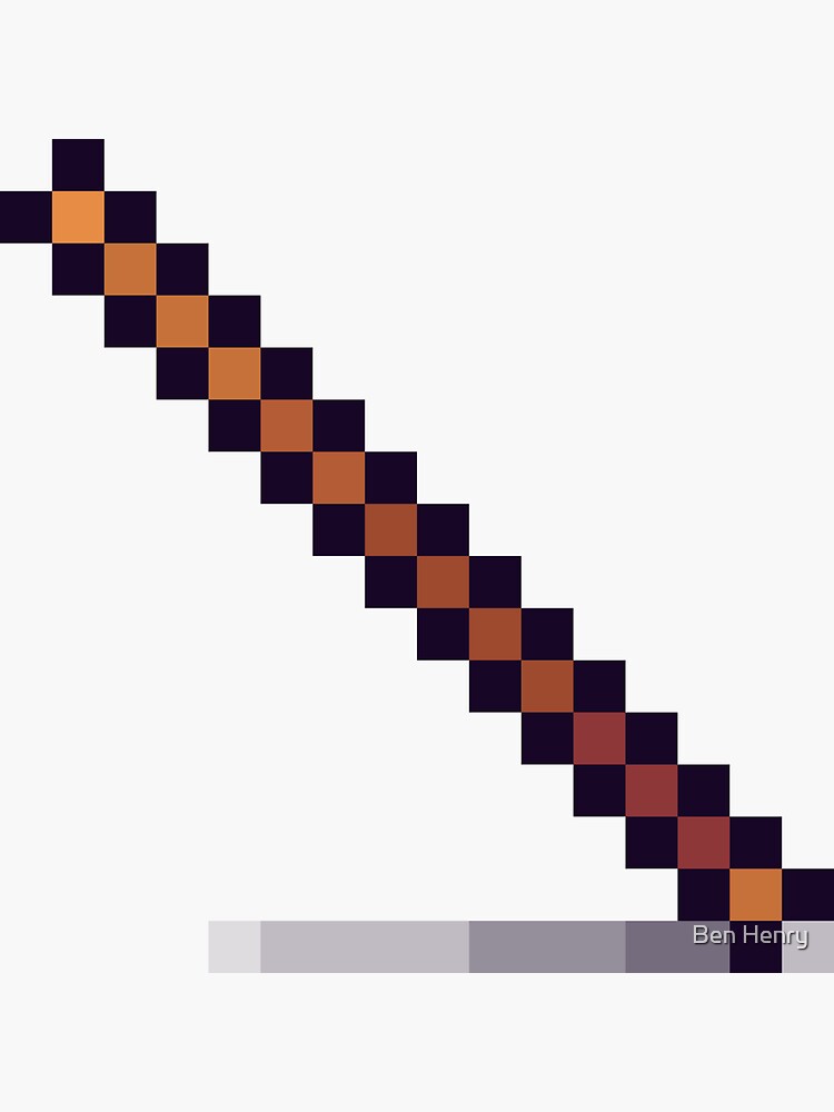 "Pixel Wand A" Sticker by BenHenry | Redbubble