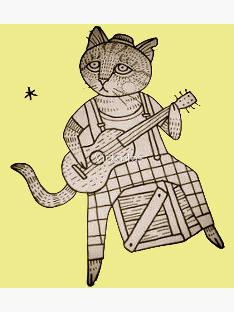 "Rockabilly Cat Plaid Pants" Poster for Sale by VictorIos | Redbubble