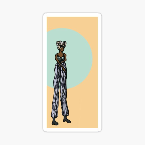 "Tall Girl" Sticker for Sale by Utopia-studio | Redbubble