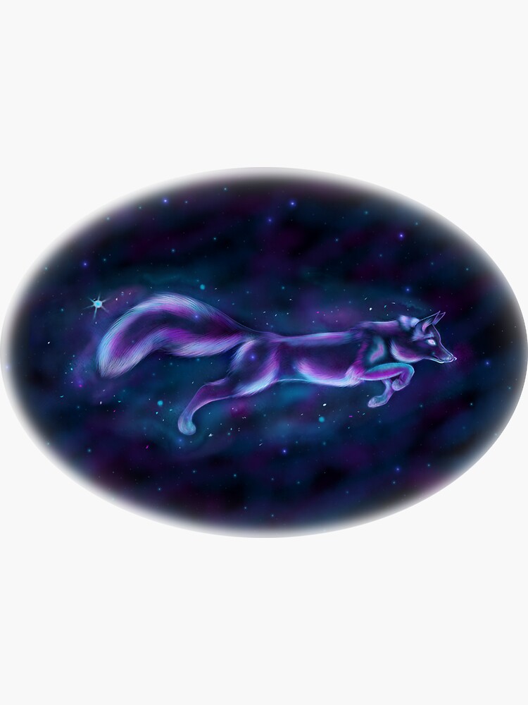 "Astral fox" Sticker for Sale by labradorpup2001 | Redbubble