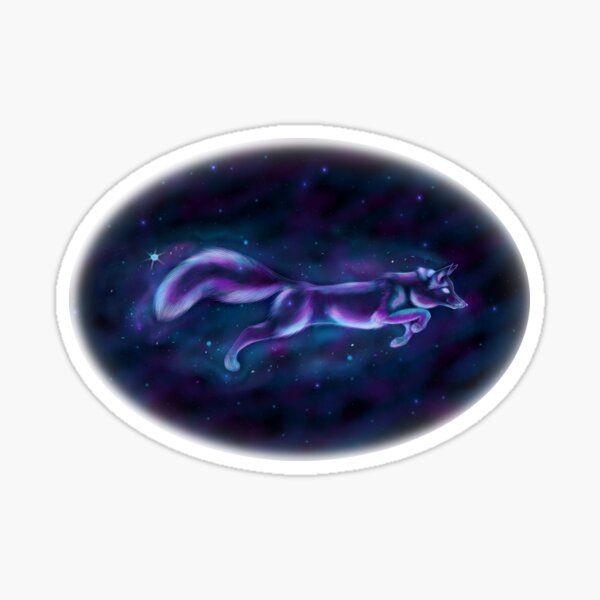 "Astral fox" Sticker for Sale by labradorpup2001 | Redbubble