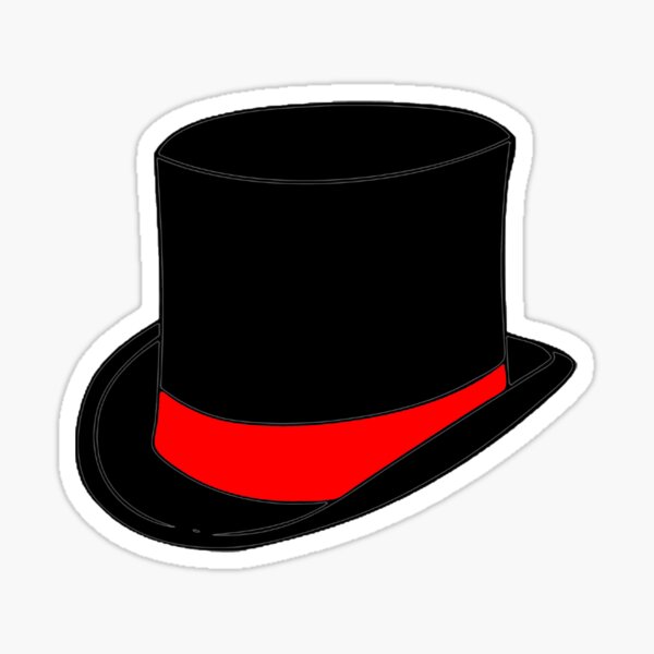 "Top Hat" Sticker for Sale by steampunklizard | Redbubble