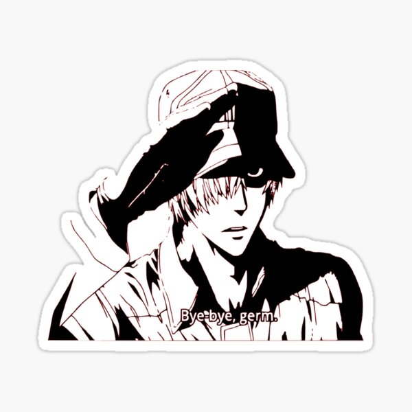 "Cells at Work White Blood Cell" Sticker for Sale by OtakuPapercraft ...