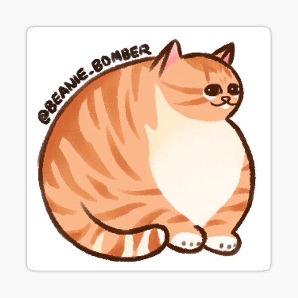 "CHONK" Sticker for Sale by BeanieBoy | Redbubble
