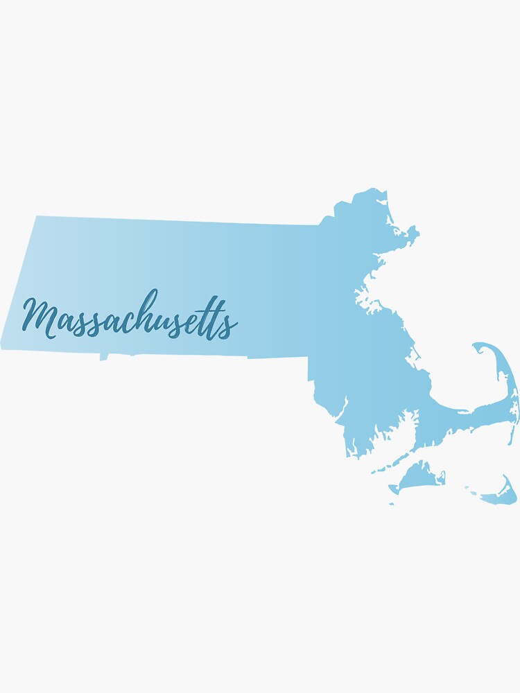 "Massachusetts" Sticker for Sale by ekjohnson19 | Redbubble