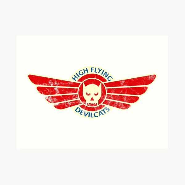 "High Flying DevilCats logo" Art Print by DesignBurger | Redbubble