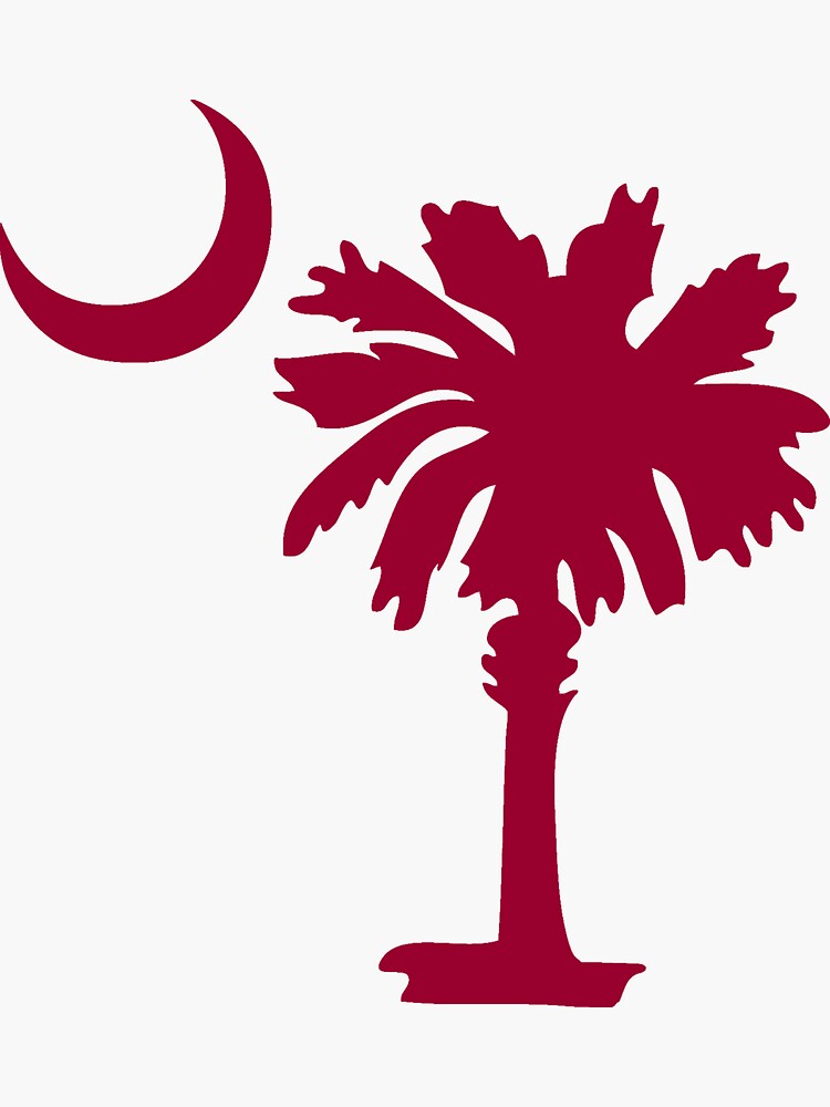 "South Carolina State Palmetto Tree and Moon" Sticker for Sale by ...