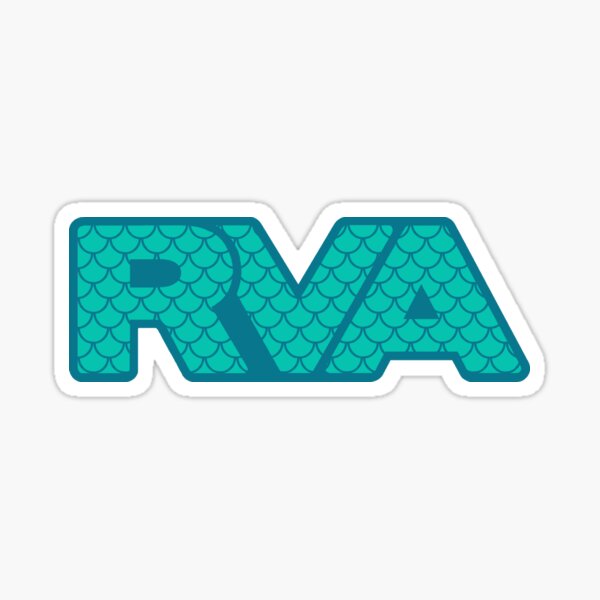 "RVA - Aqua" Sticker by AbigailRichey | Redbubble