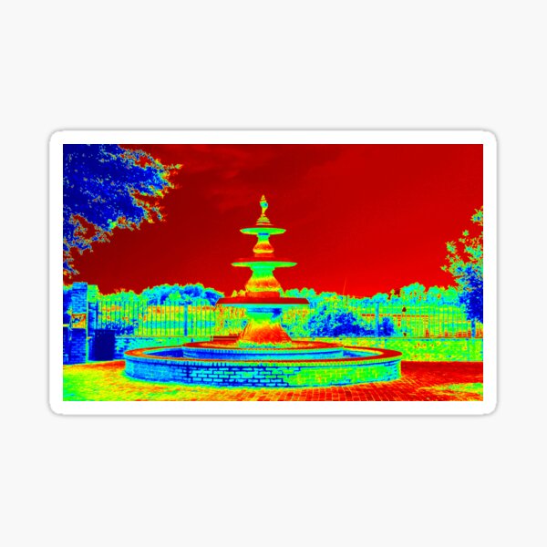 "Colorful Fountain" Sticker for Sale by Cynthia48 | Redbubble