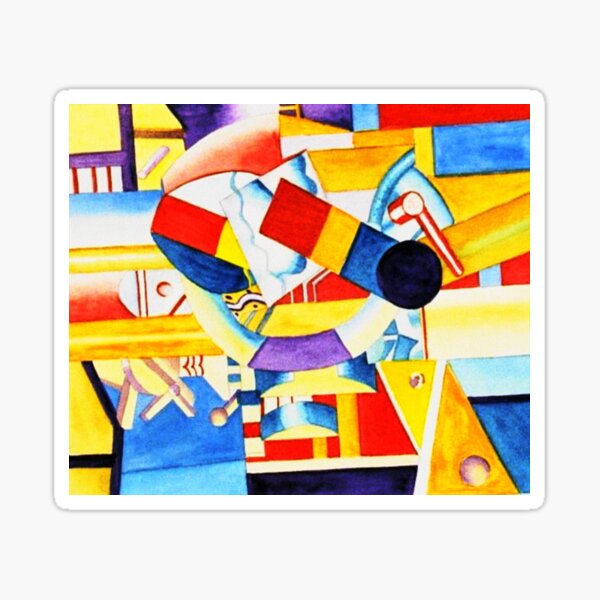 "Modern Art" Sticker for Sale by BlueCanna | Redbubble