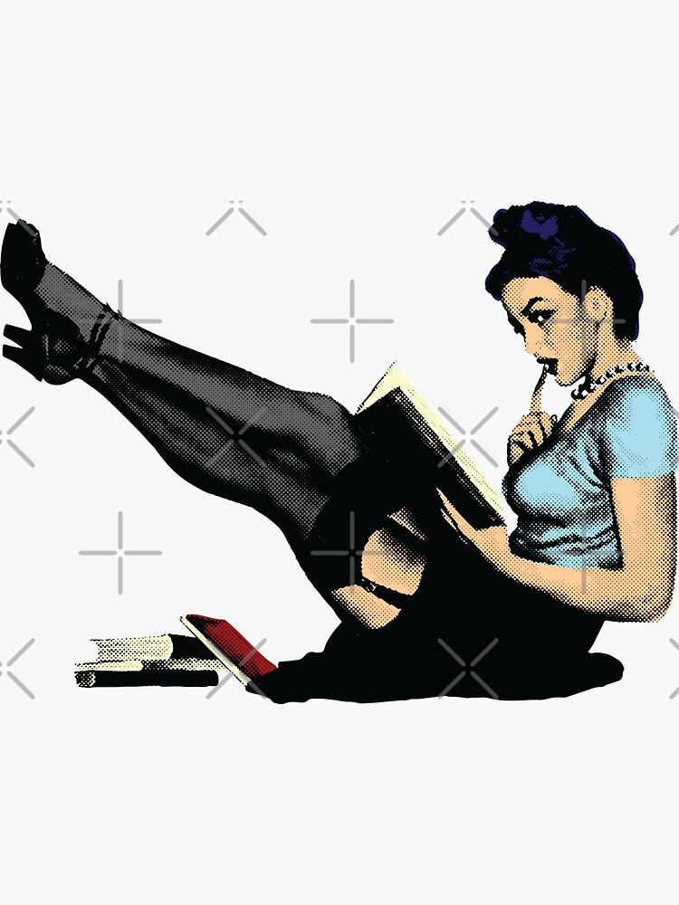 "Cute Librarian Pin-up" Sticker for Sale by 461VCC | Redbubble