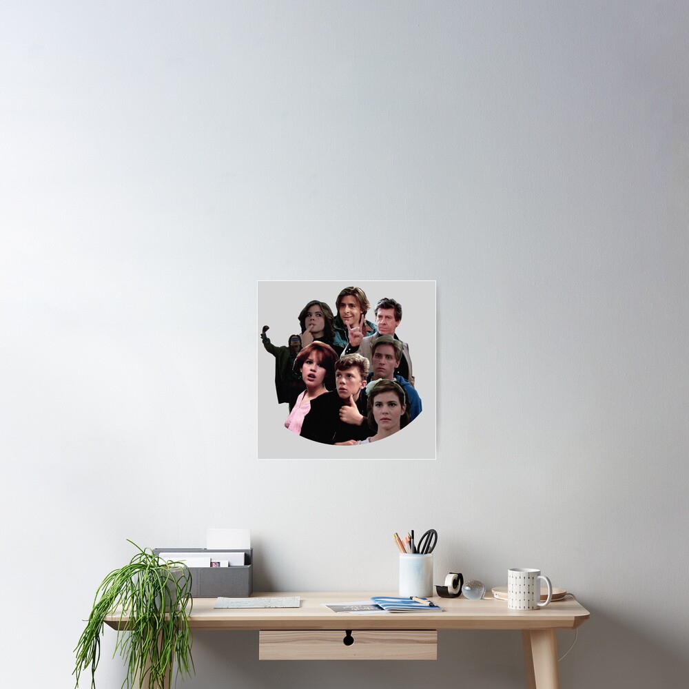 "breakfast club collage" Poster by electricgal | Redbubble