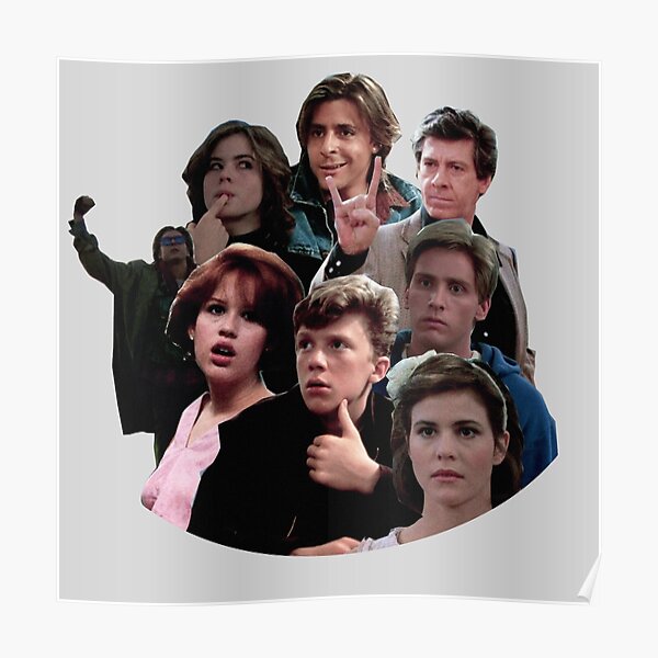 "breakfast club collage" Poster by electricgal | Redbubble
