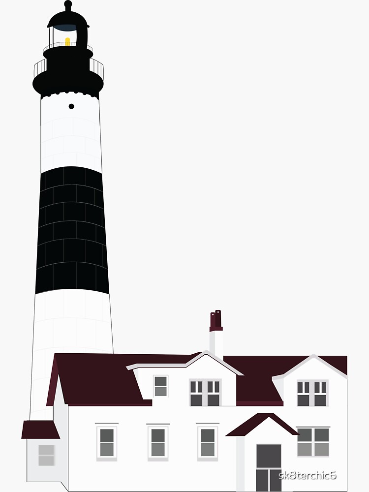 "Big Sable Point Lighthouse" Sticker for Sale by sk8terchic6 | Redbubble