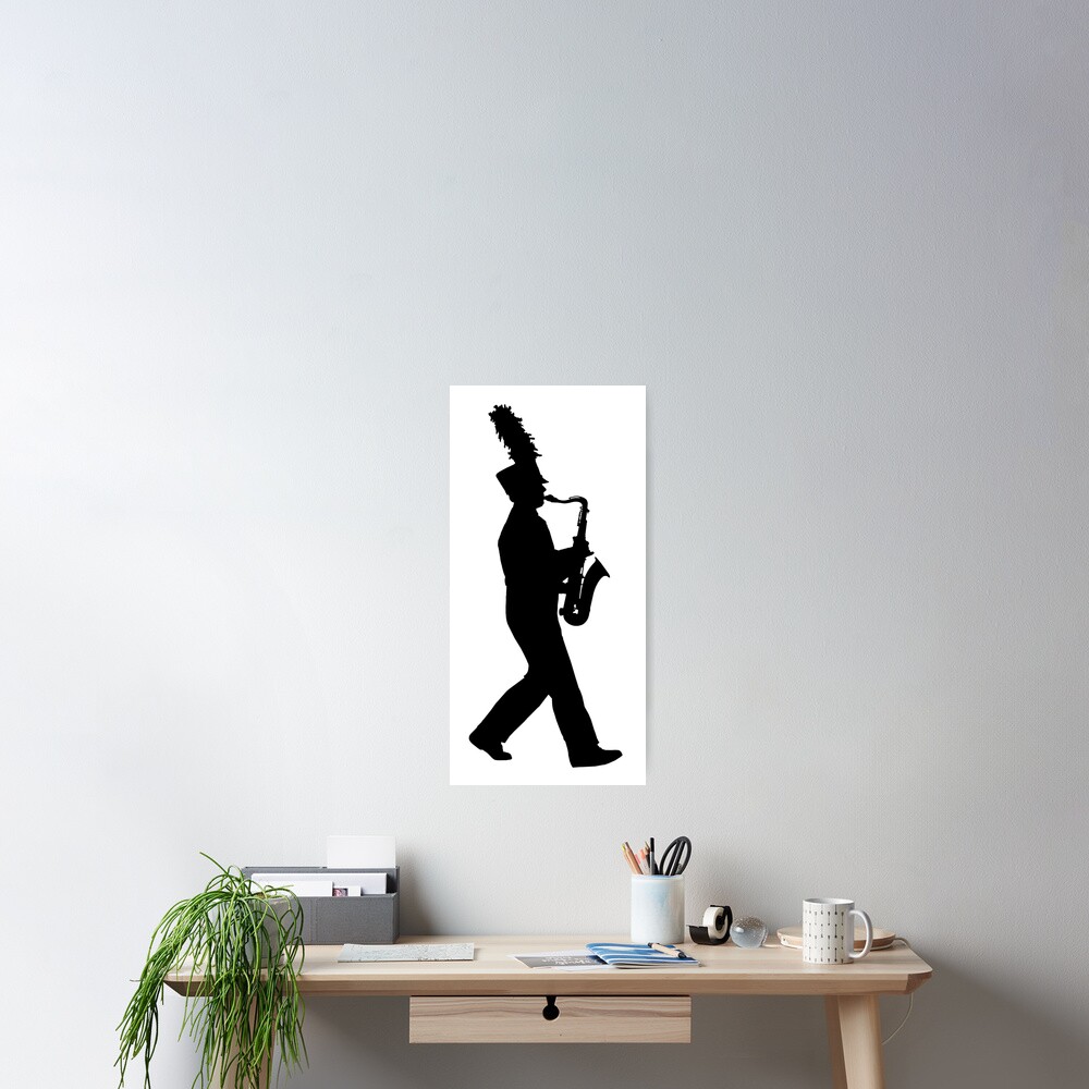"Marching Tenor Saxophone" Poster for Sale by Vistascribe | Redbubble